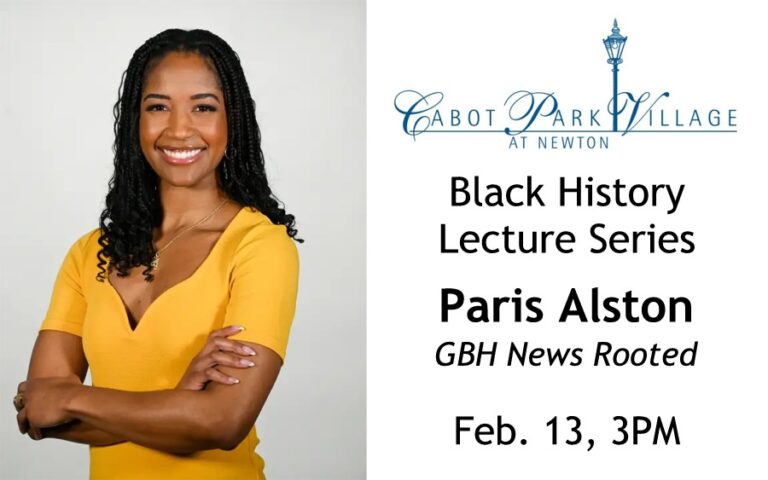 Cabot Park Village Black History Lecture Series: Paris Alston (host of ...
