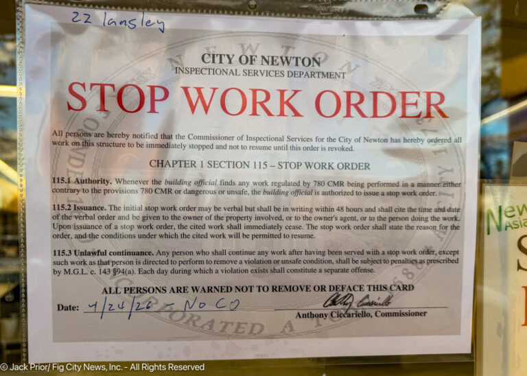 Opening of Newton Centre market halted by stop-work order - Fig City News